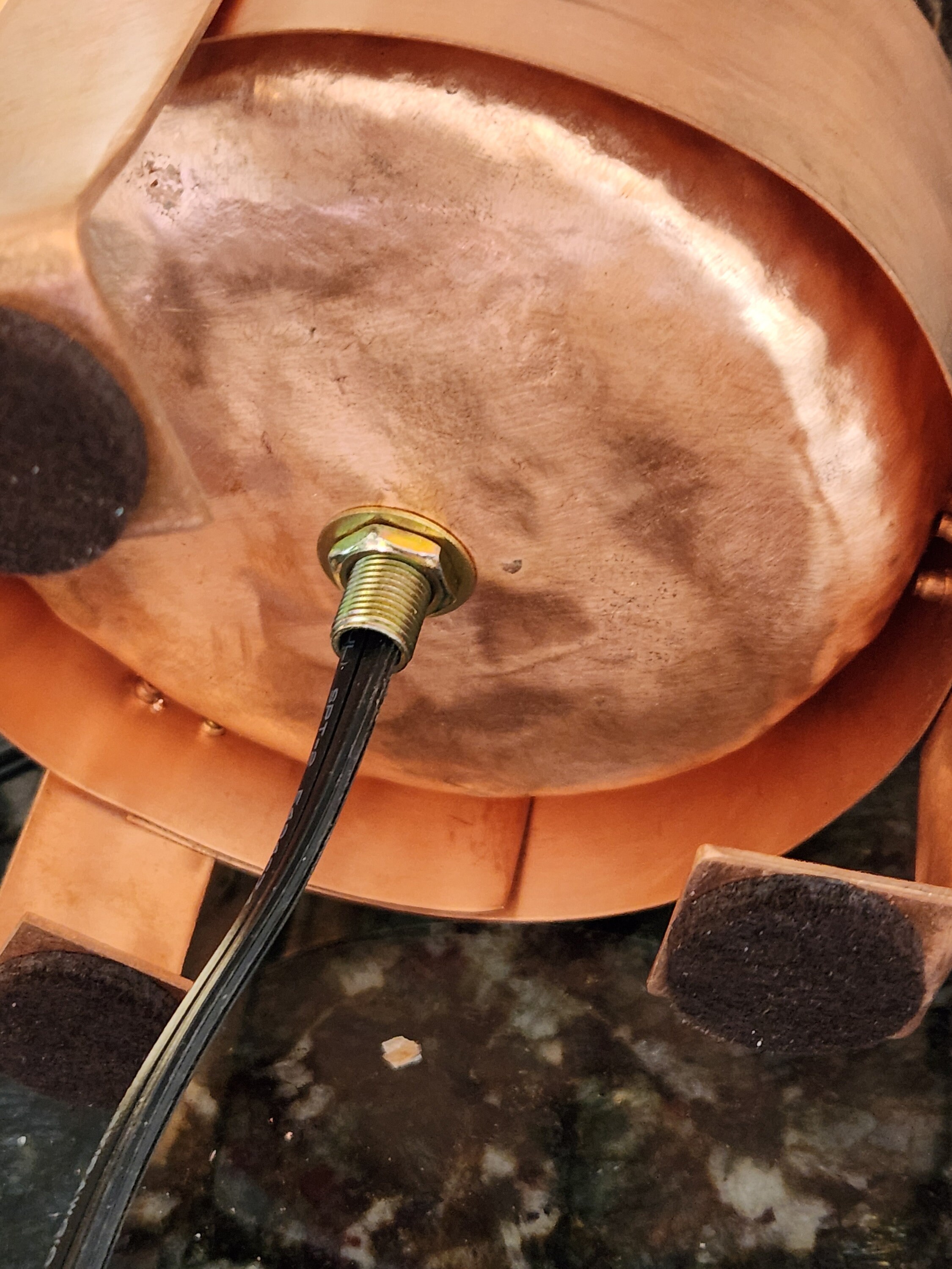 Copper and Mica Table Lamp - Etsy