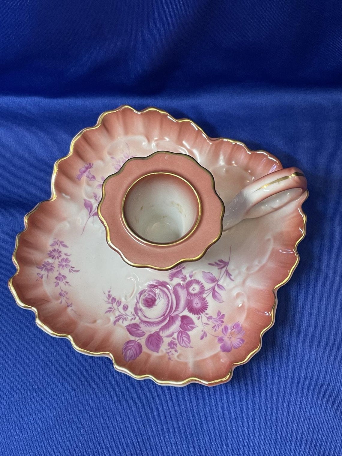 RS Prussia Porcelain Finger Pull Candle Stick Holder - Etsy