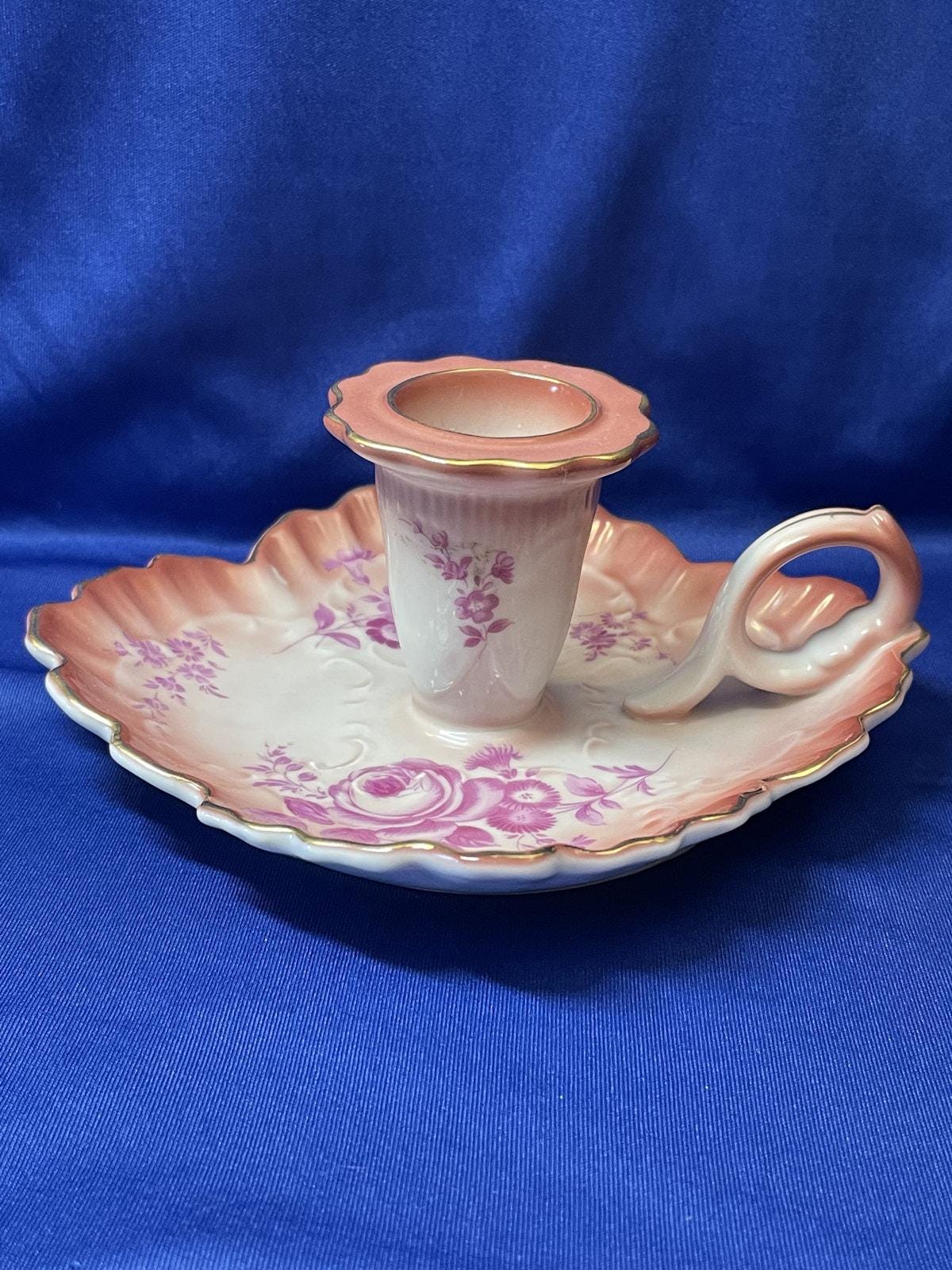 RS Prussia Porcelain Finger Pull Candle Stick Holder - Etsy