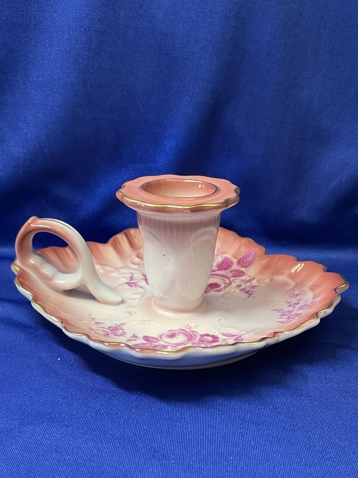 RS Prussia Porcelain Finger Pull Candle Stick Holder - Etsy