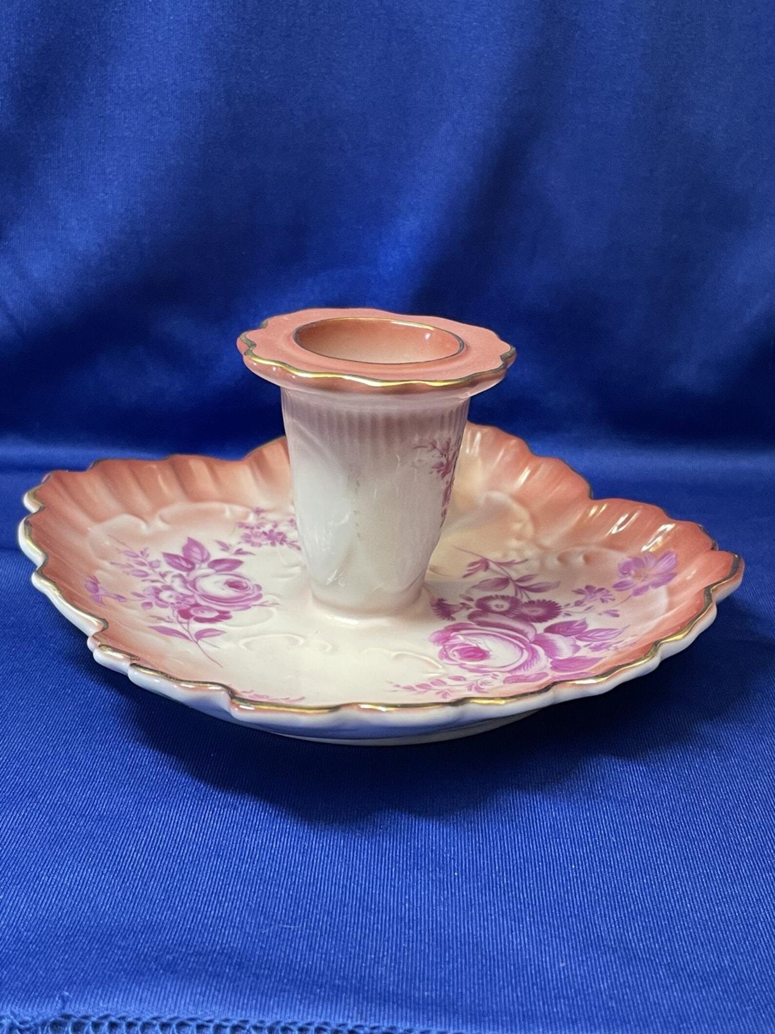 RS Prussia Porcelain Finger Pull Candle Stick Holder - Etsy