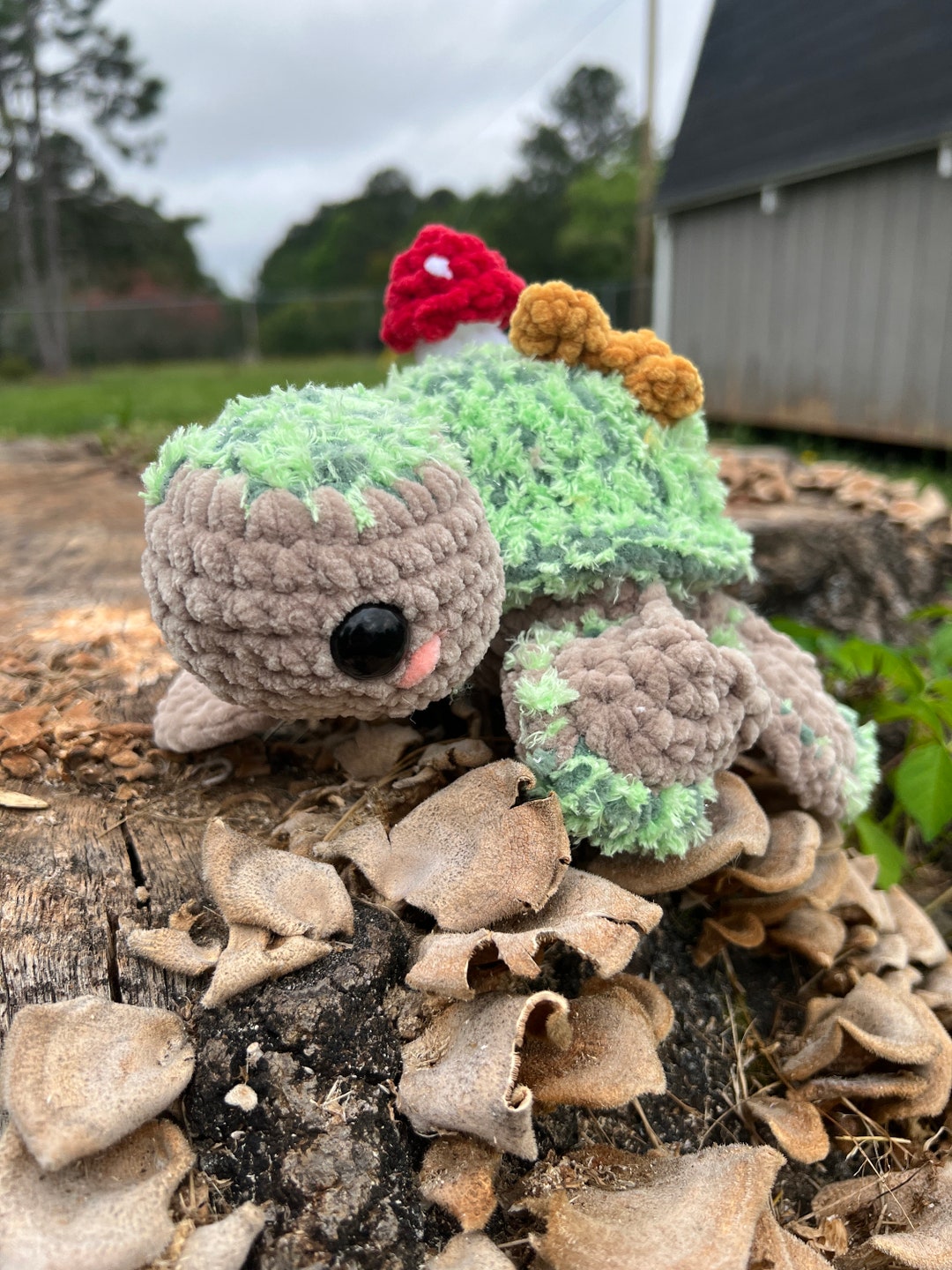 Mossy Turtle Crochet Plushie amigurumistuffed ...
