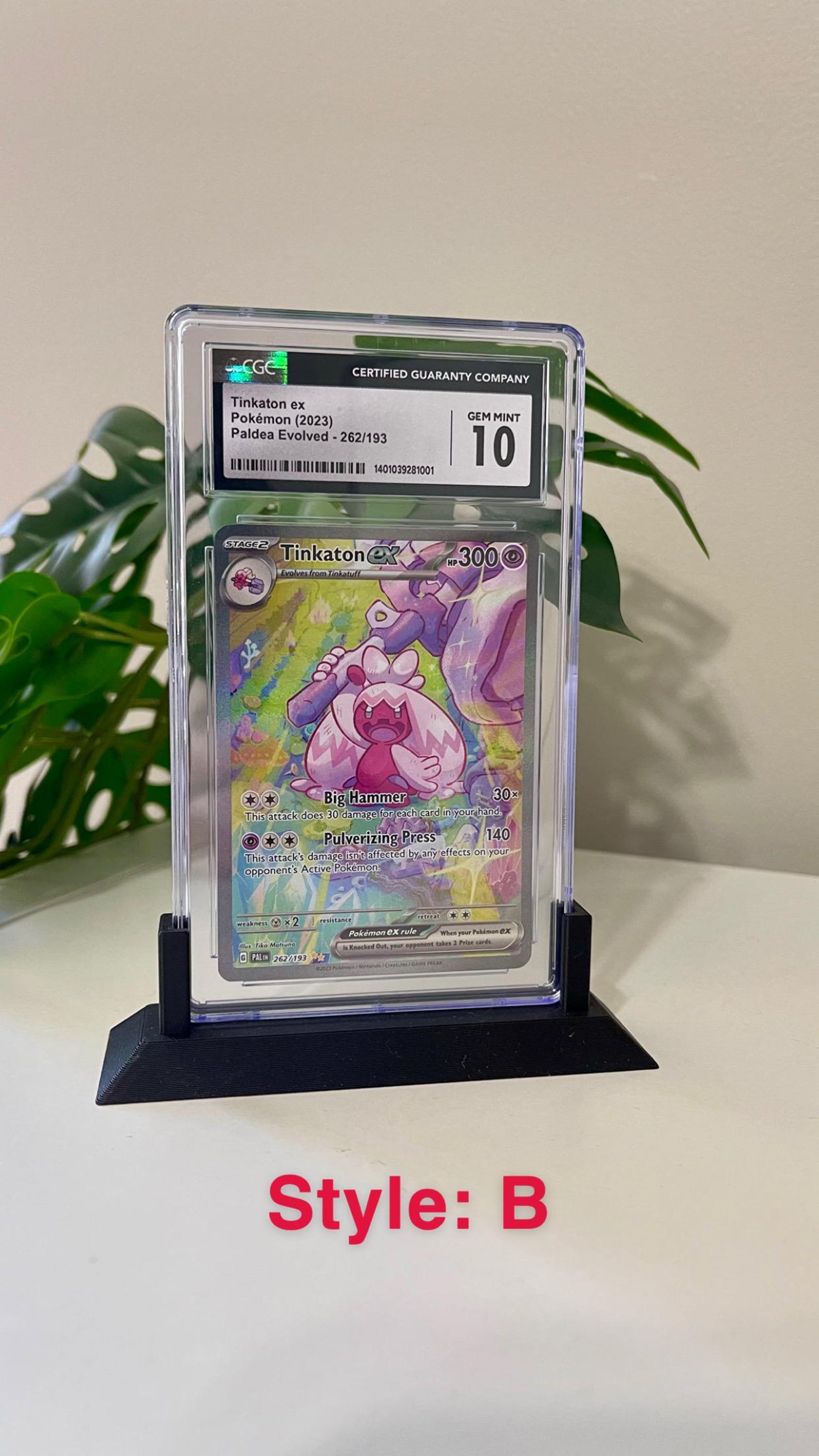 PSA/CGC Graded Card Display Stand (cards Not Included) - 3D Printed - Etsy