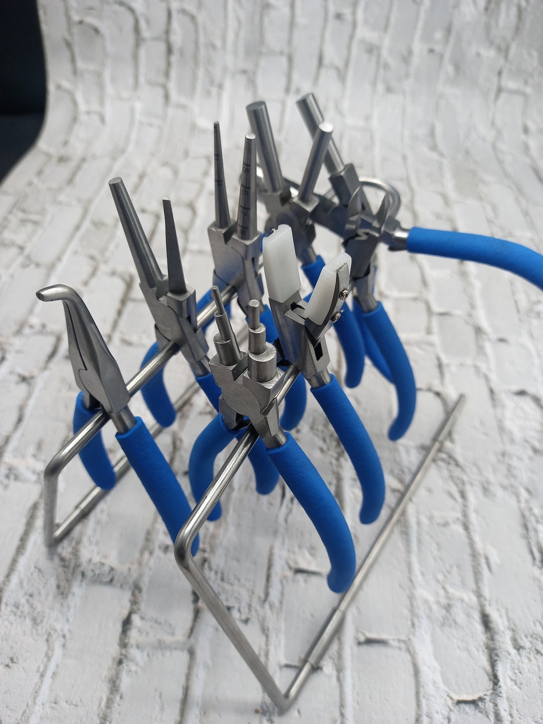 8 Blue Grips Pliers Set With Stand - 0013 - Etsy