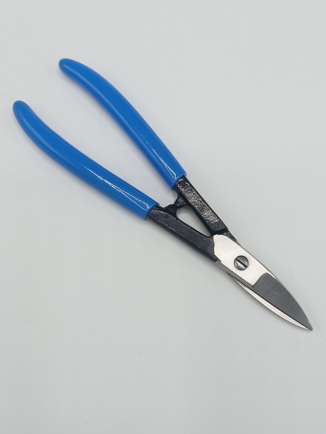 Metal Shear Snip Scissor Straight Blade Jewelry Cutting Tool - Red Grip ...