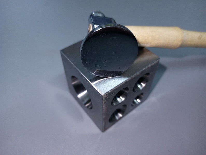 Set of 2 Chasing Hammer 32mm & Dapping Block - Etsy