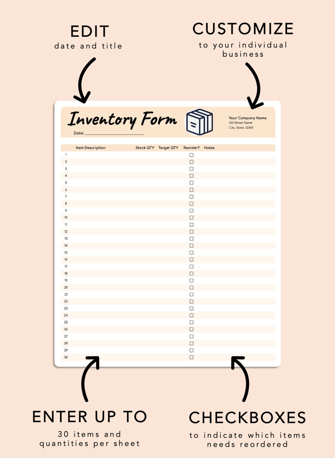 Inventory Tracker Template | Inventory Management | Product Tracking ...