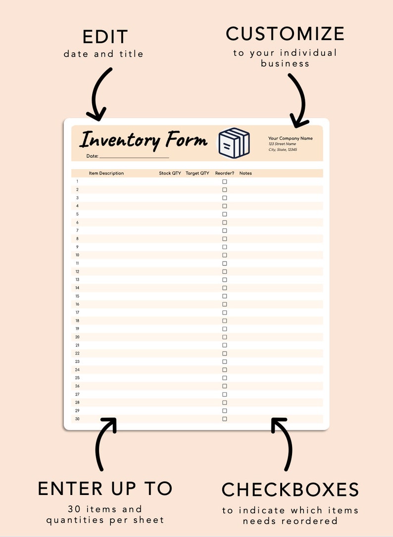 Inventory Tracker Template | Inventory Management | Product Tracking ...
