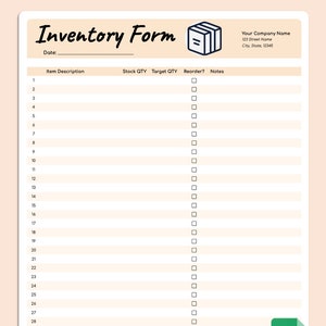 Inventory Tracker Template | Inventory Management | Product Tracking ...