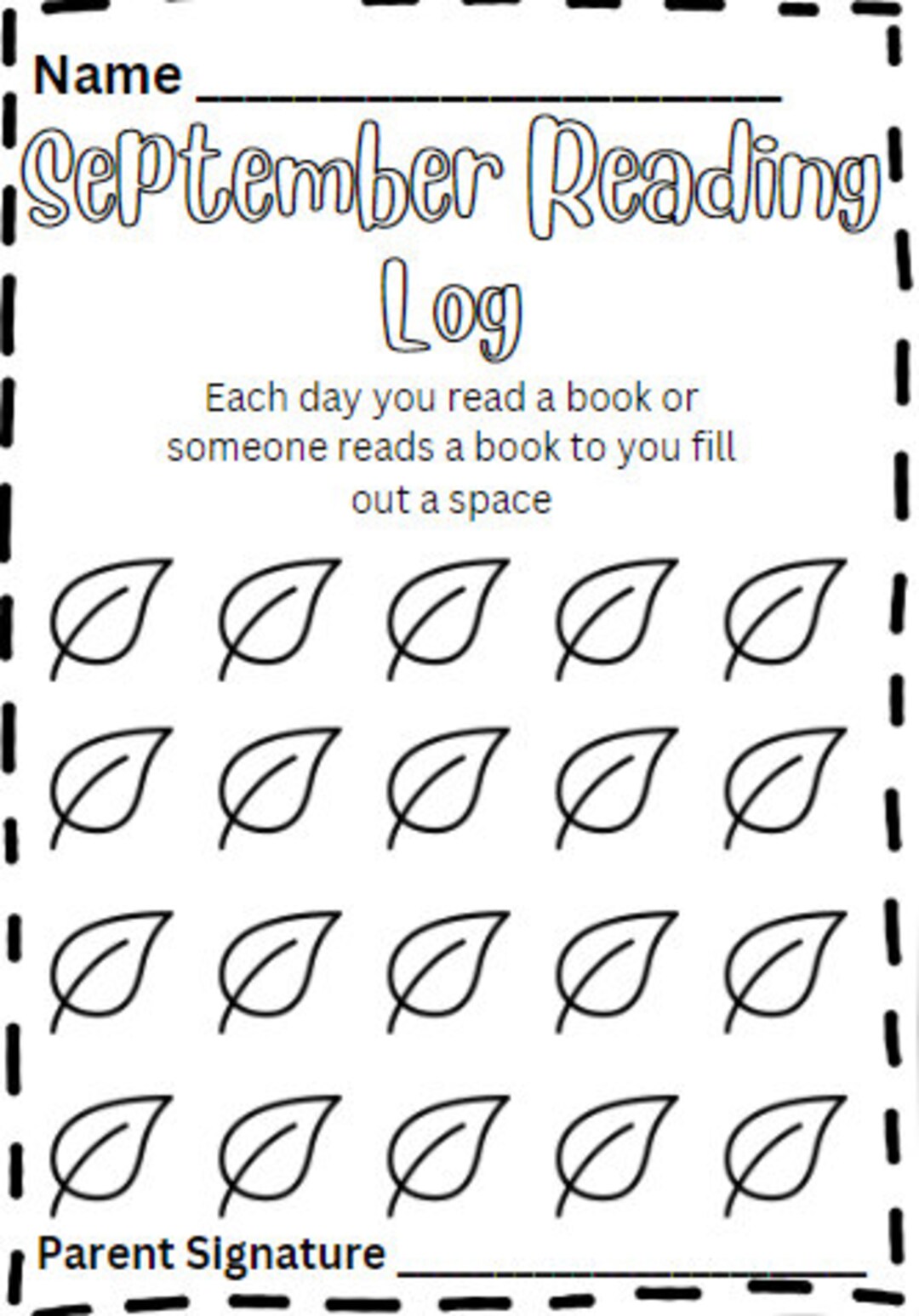 Monthly Reading Logs for Lower Elementary September-may - Etsy
