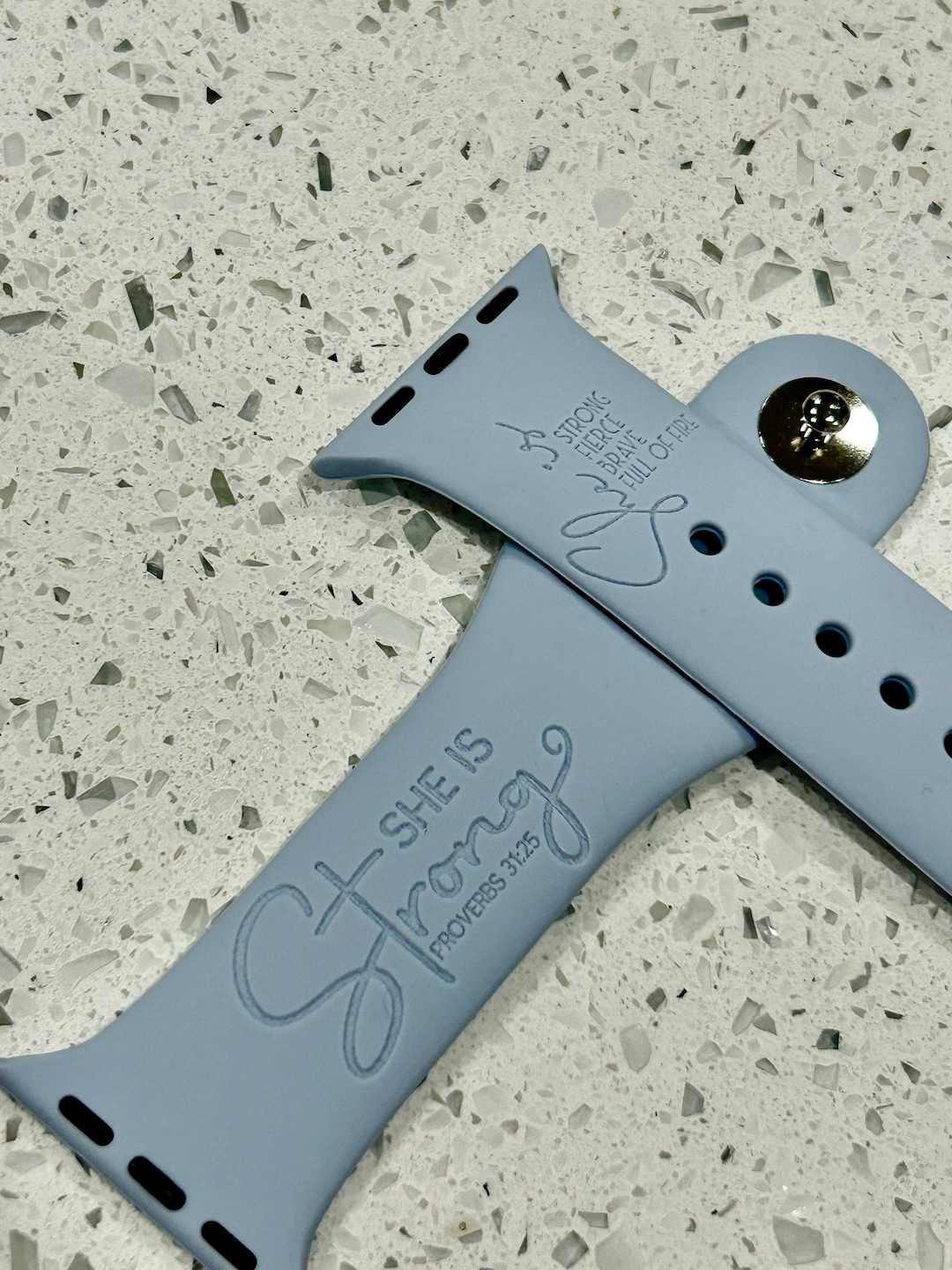 She is Strong! Scripture Band for Apple Watches All Series and Samsung ...