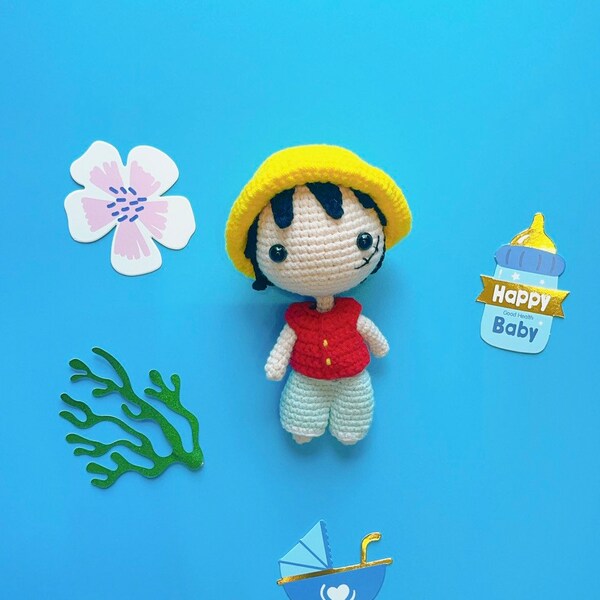 Crochet One Piece Luffy - Etsy