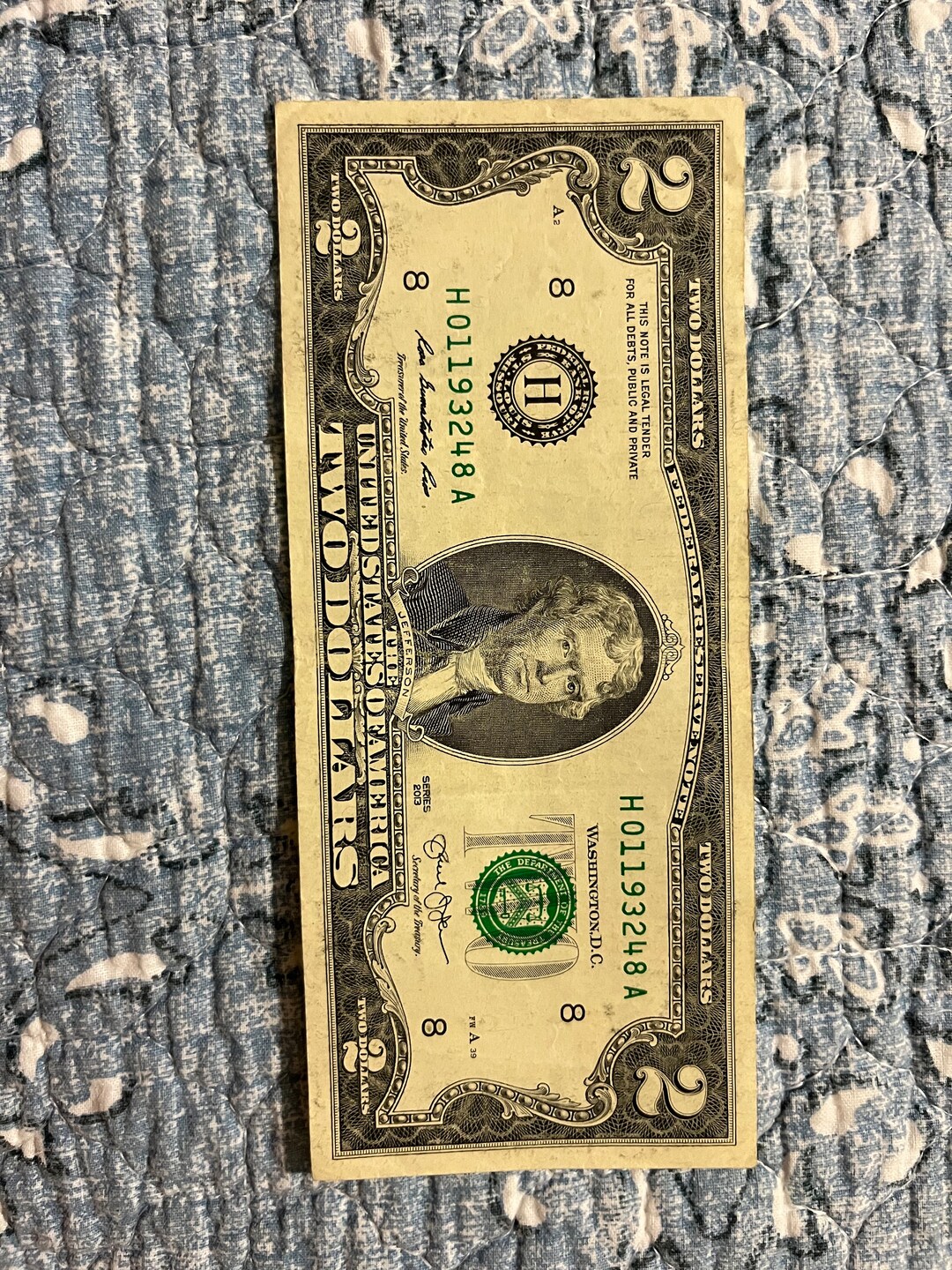 Holiday Special: Mixed Years of Vintage 2 Dollar Bills With - Etsy