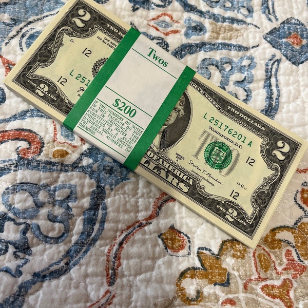 2 Dollar Bill - Etsy