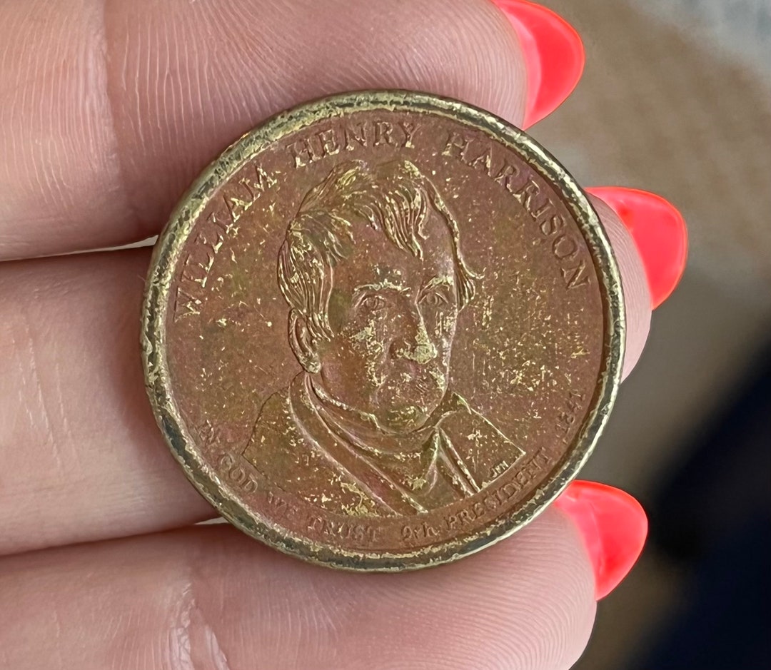 Rare Find William Henry Harrison US Dollar Coin Die Error Havent Seen ...
