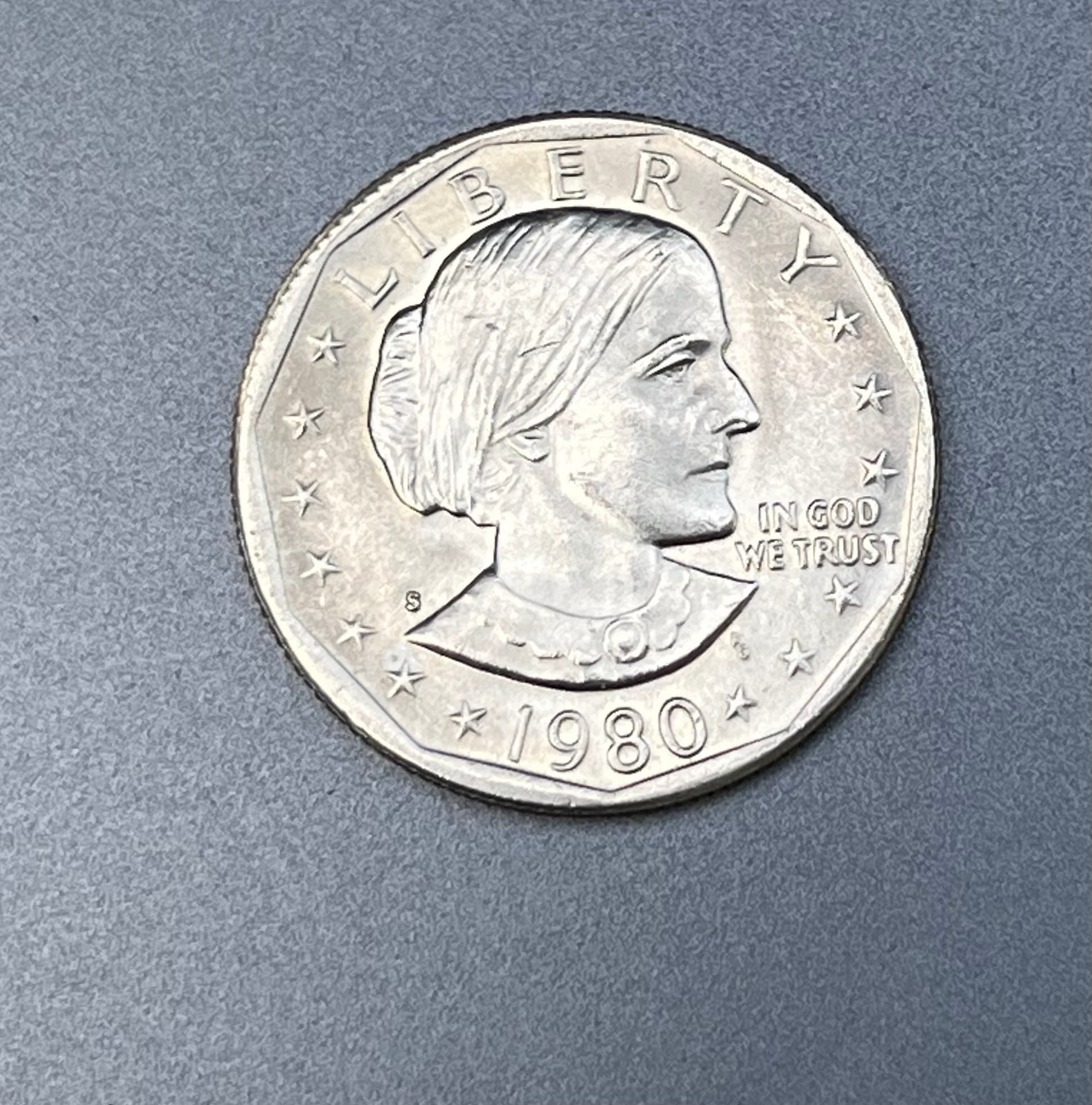 1980 S Proof Mint Mark Susan B Anthony US Dollar FG. Wide Rim - Etsy