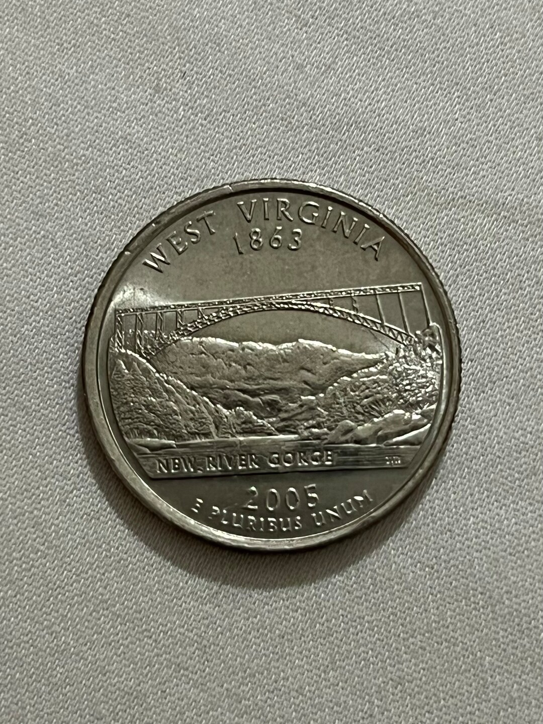 2005 P Mint Mark West Virgina Quarter Dollar State Coin Rare - Etsy