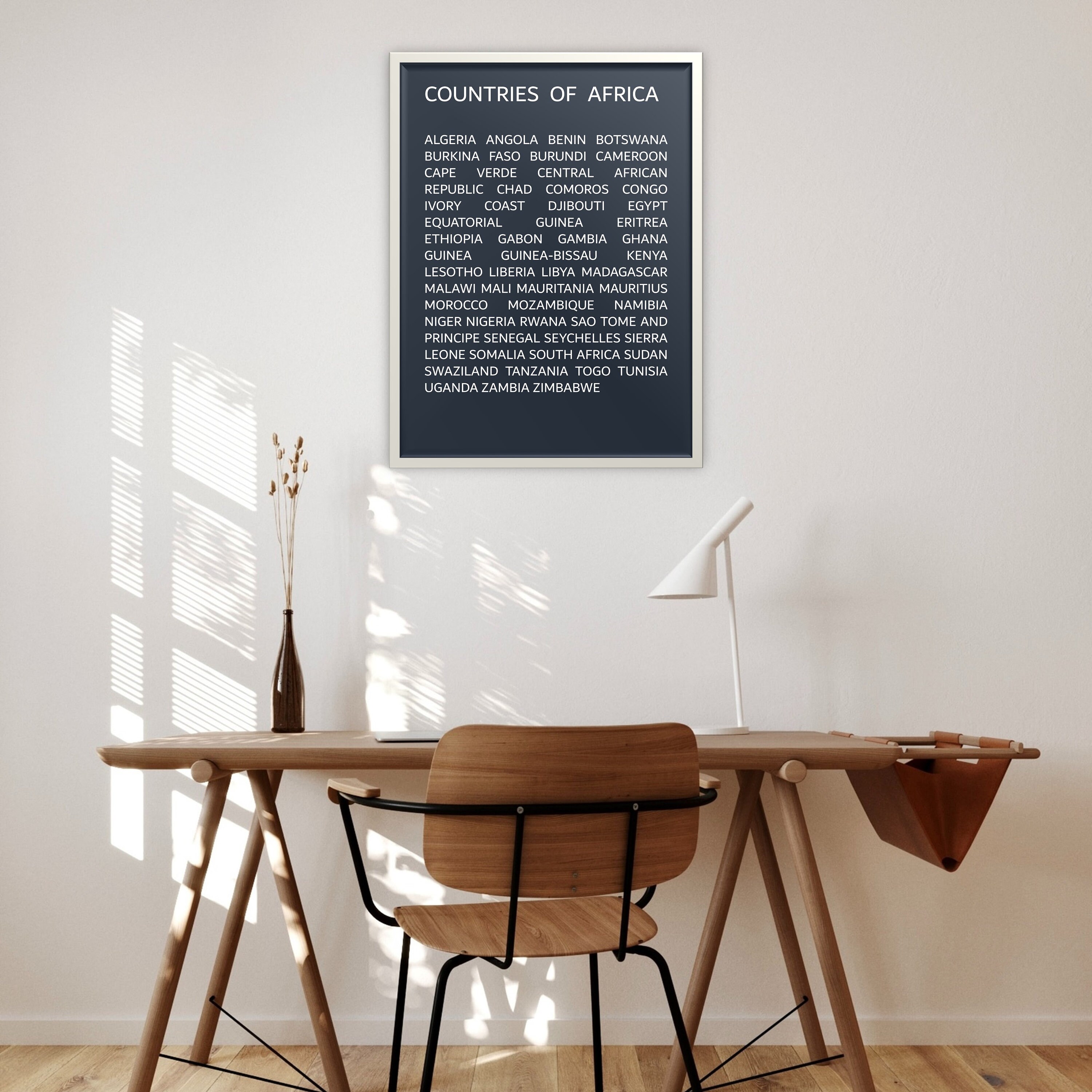 Countries of Africa Poster - Etsy