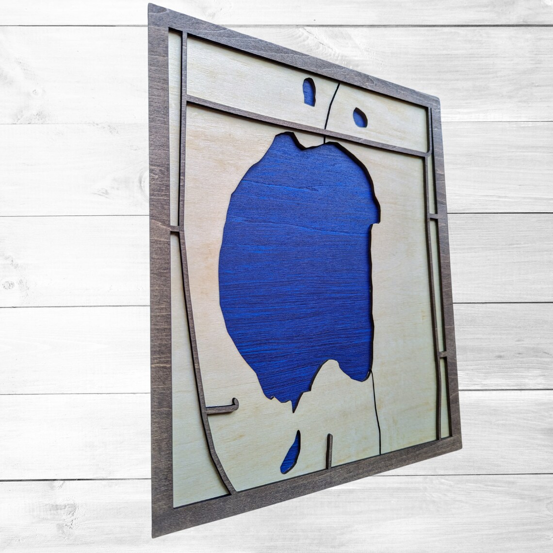 Custom Wood Beach House Map Personalized Real Estate Client Gift Unique ...