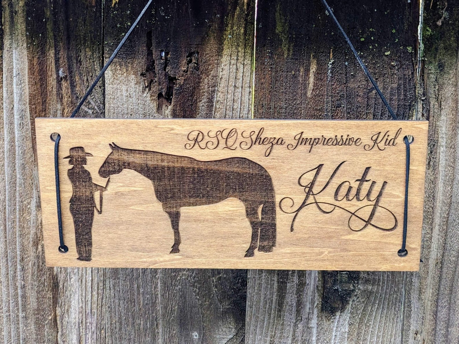 Personalized 4H Horse Show Name Plate Equestrian Barn Decor 4H Rider ...