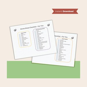 Horse Show Planner Show Tracker Show Checklist Show Planning Journal for 4H Horse Competition 4H ...