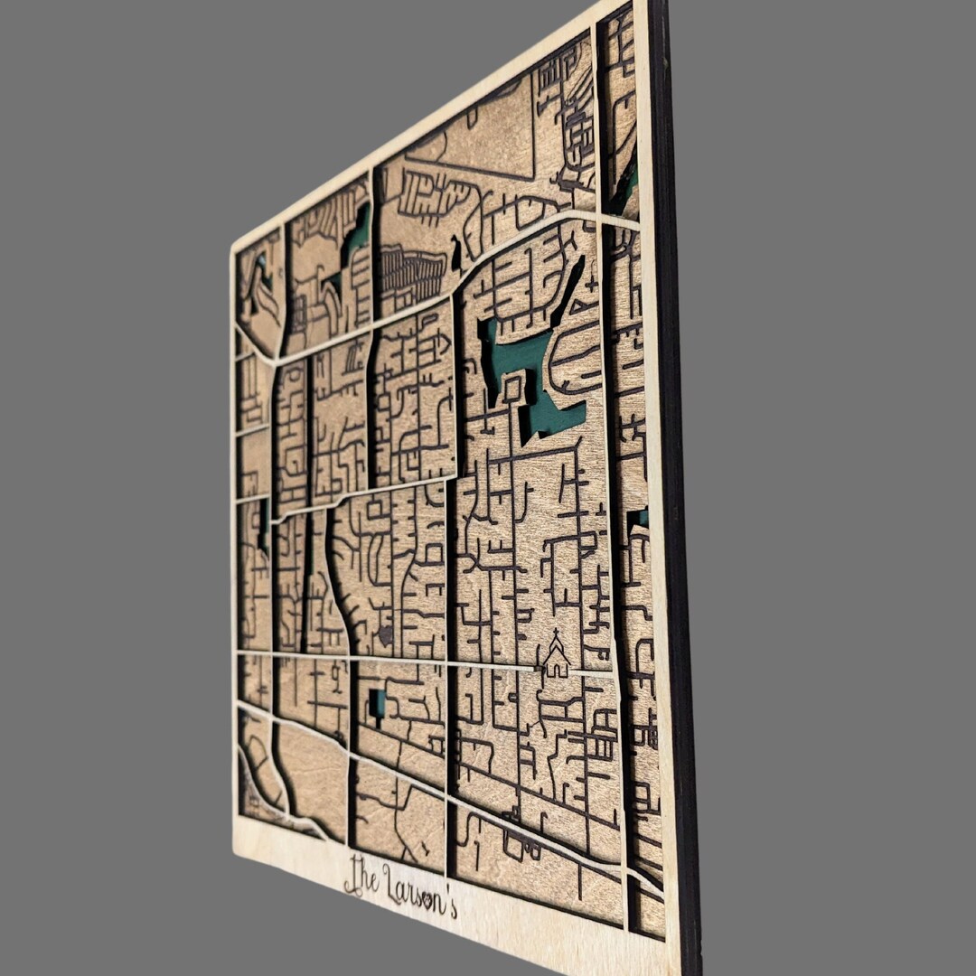 Personalized Wooden Map Decor Handcrafted Wood Map New Home - Etsy