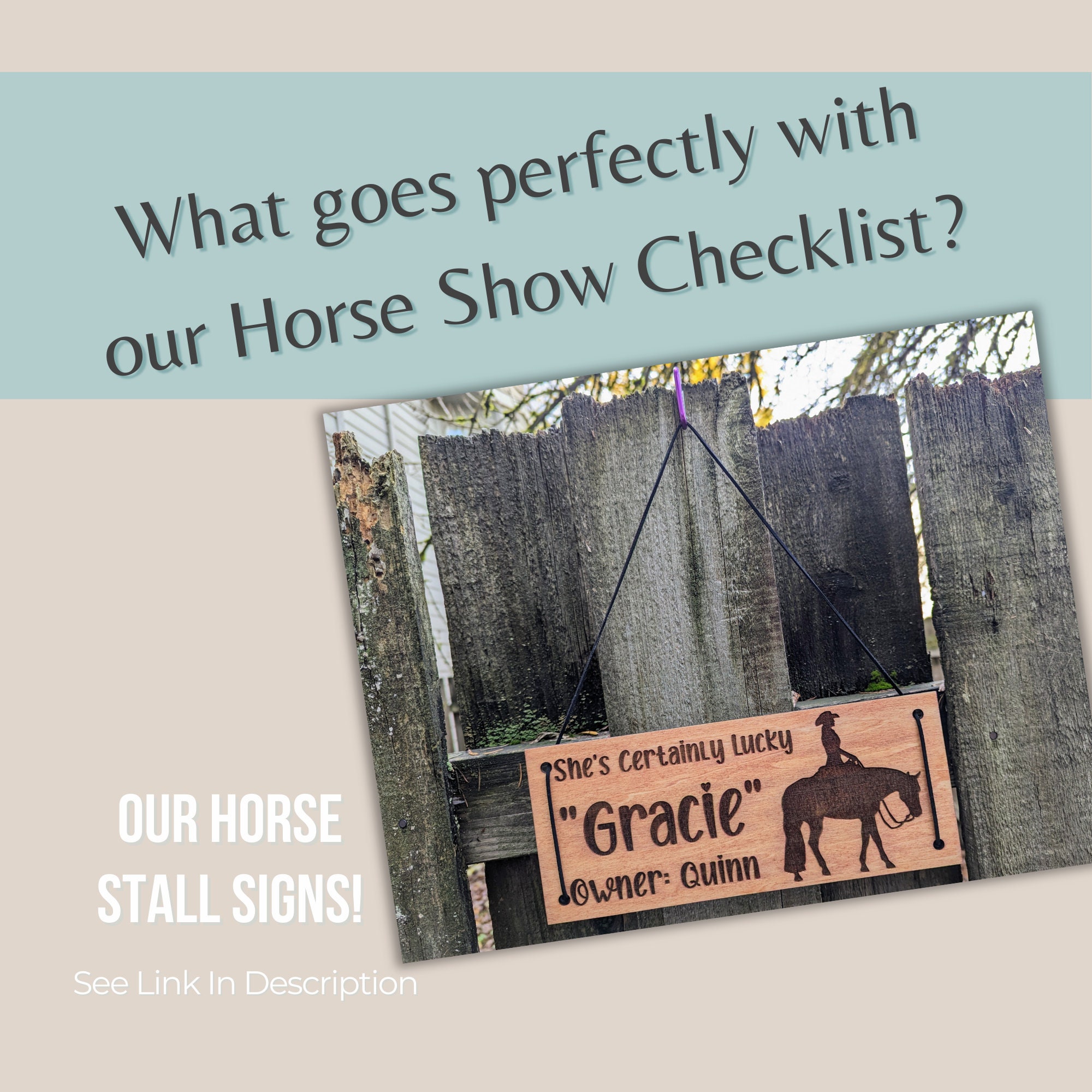 Horse Show Preparation Checklist Equestrian Event Preparation Horse ...