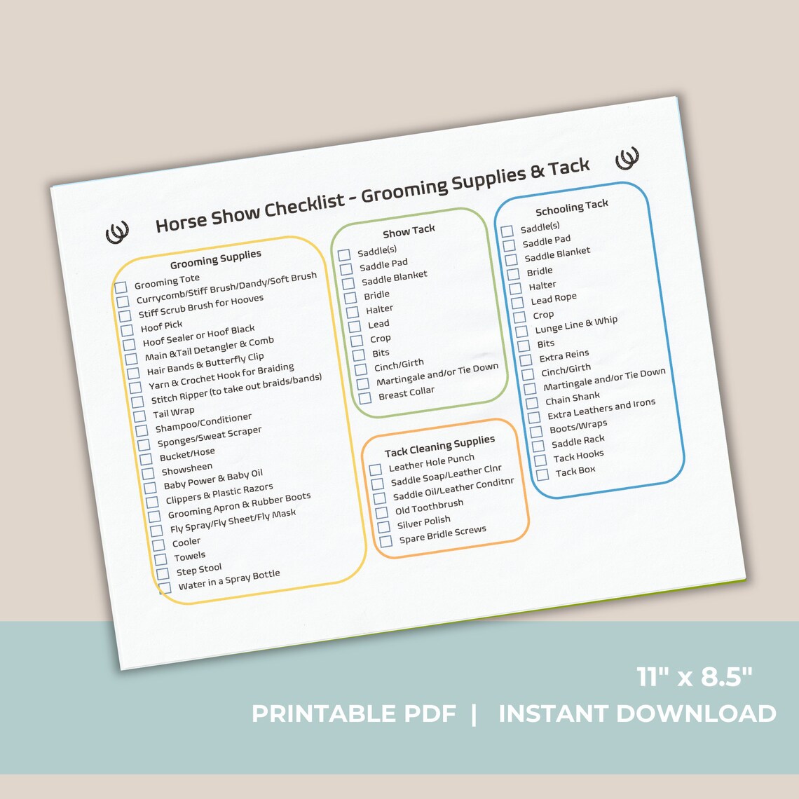 Checklist for Competitive Horse Riding Events Successful Equestrian ...