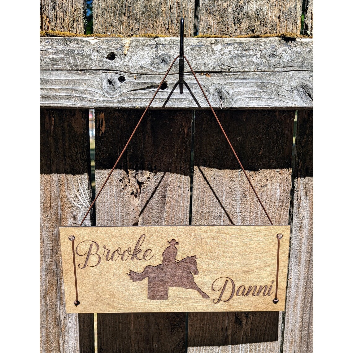 Rodeo Competitor Horse Name Sign for Rodeo Event Stable Sign Rodeo ...