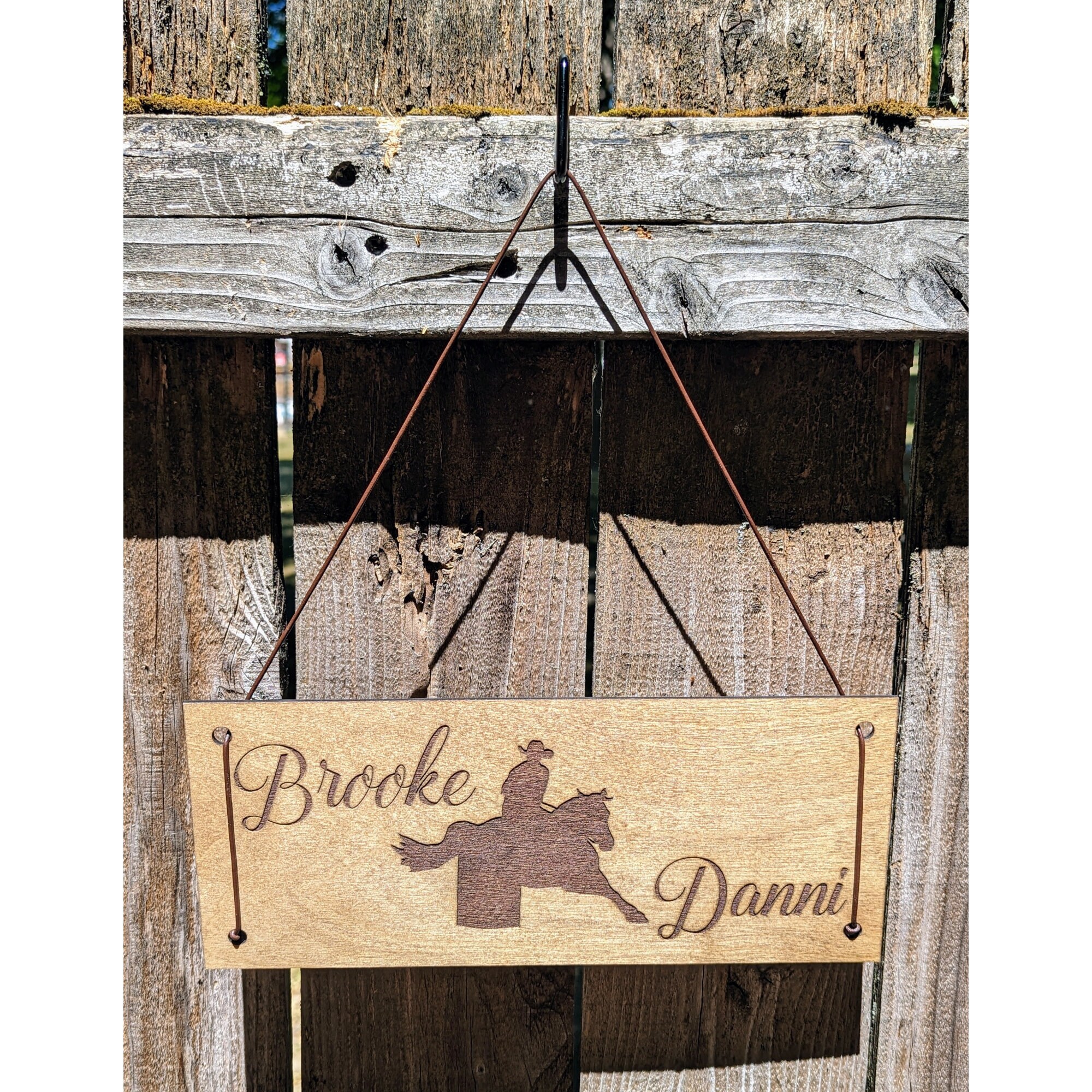 Rodeo Competitor Horse Name Sign for Rodeo Event Stable Sign Rodeo ...