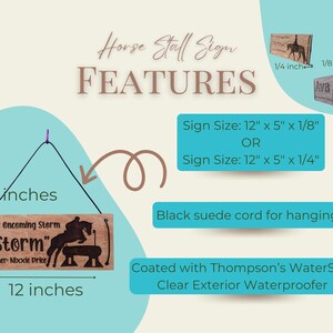 Horse Stall Sign for Rodeo Competitors Personalized Name Plate With ...