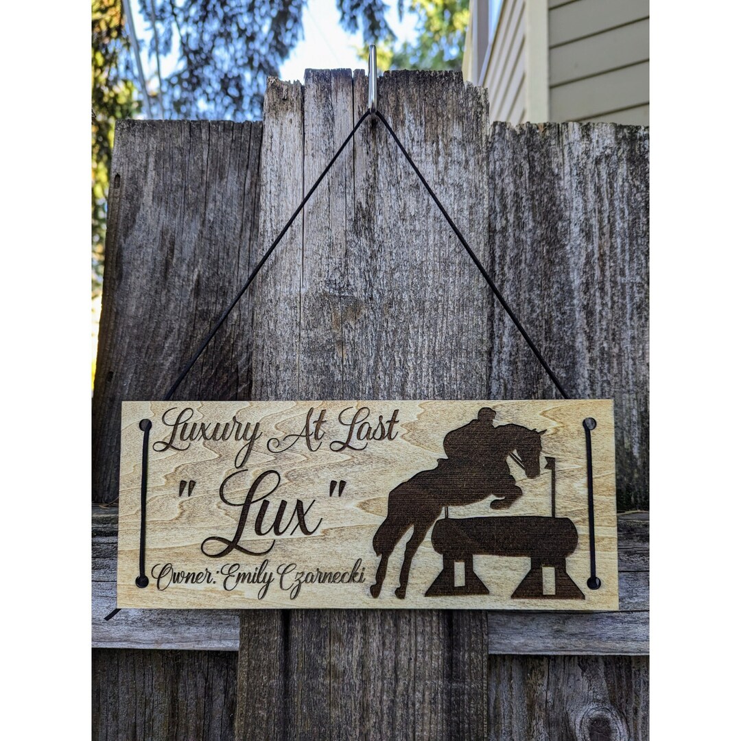 Equestrian Team Stall Sign High School Horse Riding Team Sign Bulk Barn ...