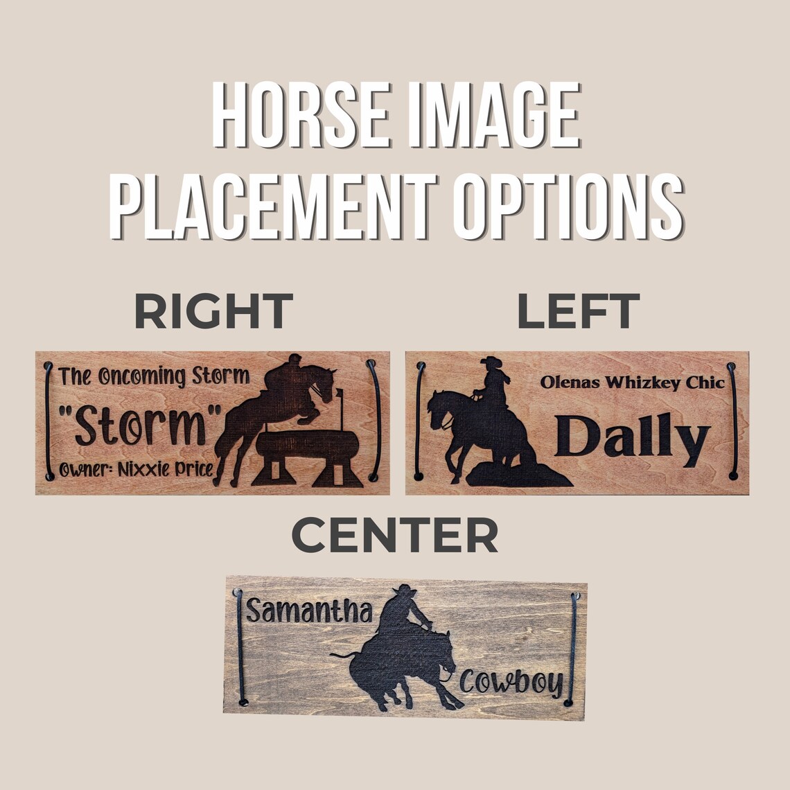 Rodeo Competitor Horse Name Sign for Rodeo Event Stable Sign Rodeo ...