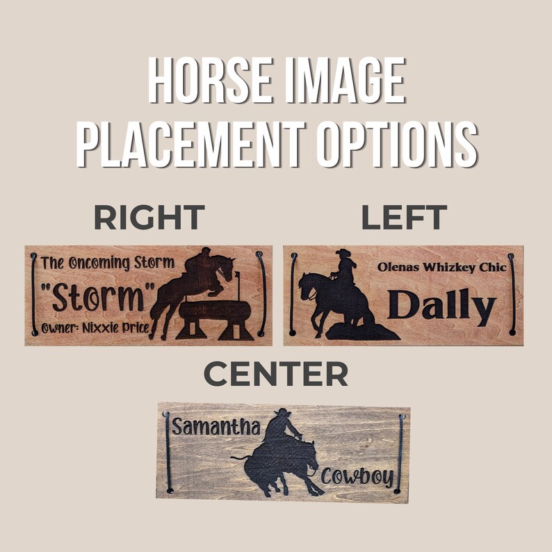 Rodeo Competitor Horse Name Sign for Rodeo Event Stable Sign Rodeo ...
