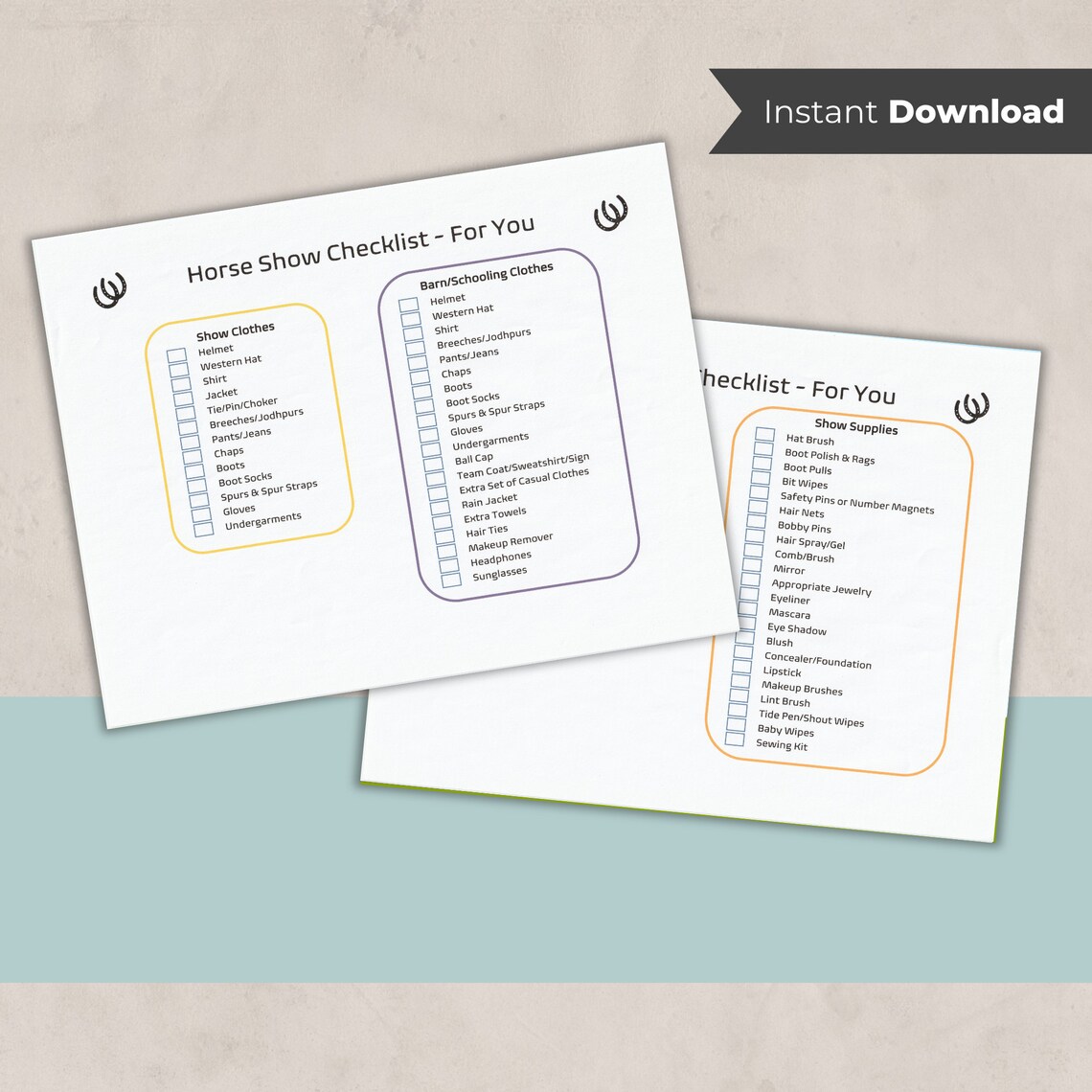 Checklist for Competitive Horse Riding Events Successful Equestrian ...