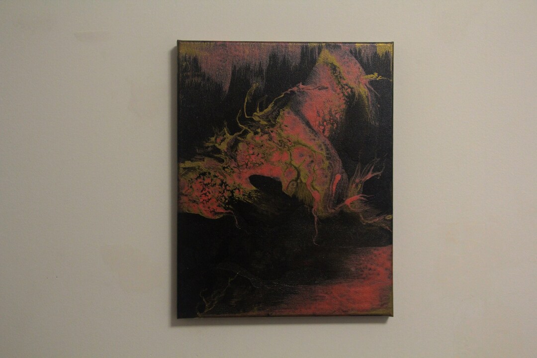 Lava Flow Original Painting - Etsy