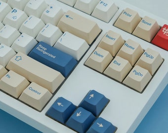 GMK Minimal Black and White Keycaps Cherry Profile Keycaps Set PBT ...