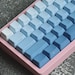 Fog Blue Gradient Keycaps | OEM Profile Keycaps Set | PBT Material ...