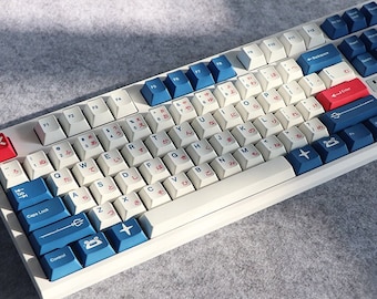 Vilebloom Colorful Gradient Keycaps Cherry Profile Keycaps Set PBT ...