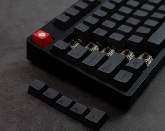 GMK Minimal Black and White Keycaps Cherry Profile Keycaps Set PBT ...