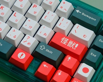 GMK Minimal Black and White Keycaps Cherry Profile Keycaps Set PBT ...
