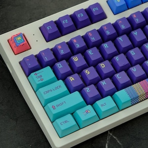 Retro Game Keycaps | Cherry Profile Keycaps Set | PBT Material ...
