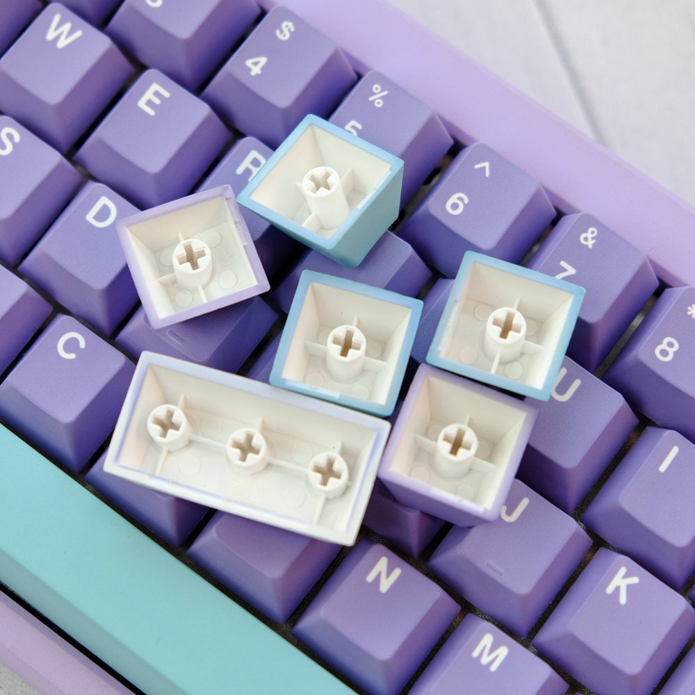 GMK R Mulan Purple Theme Keycaps Cherry Profile Keycaps Set PBT Material Keycaps for MX Switch ...