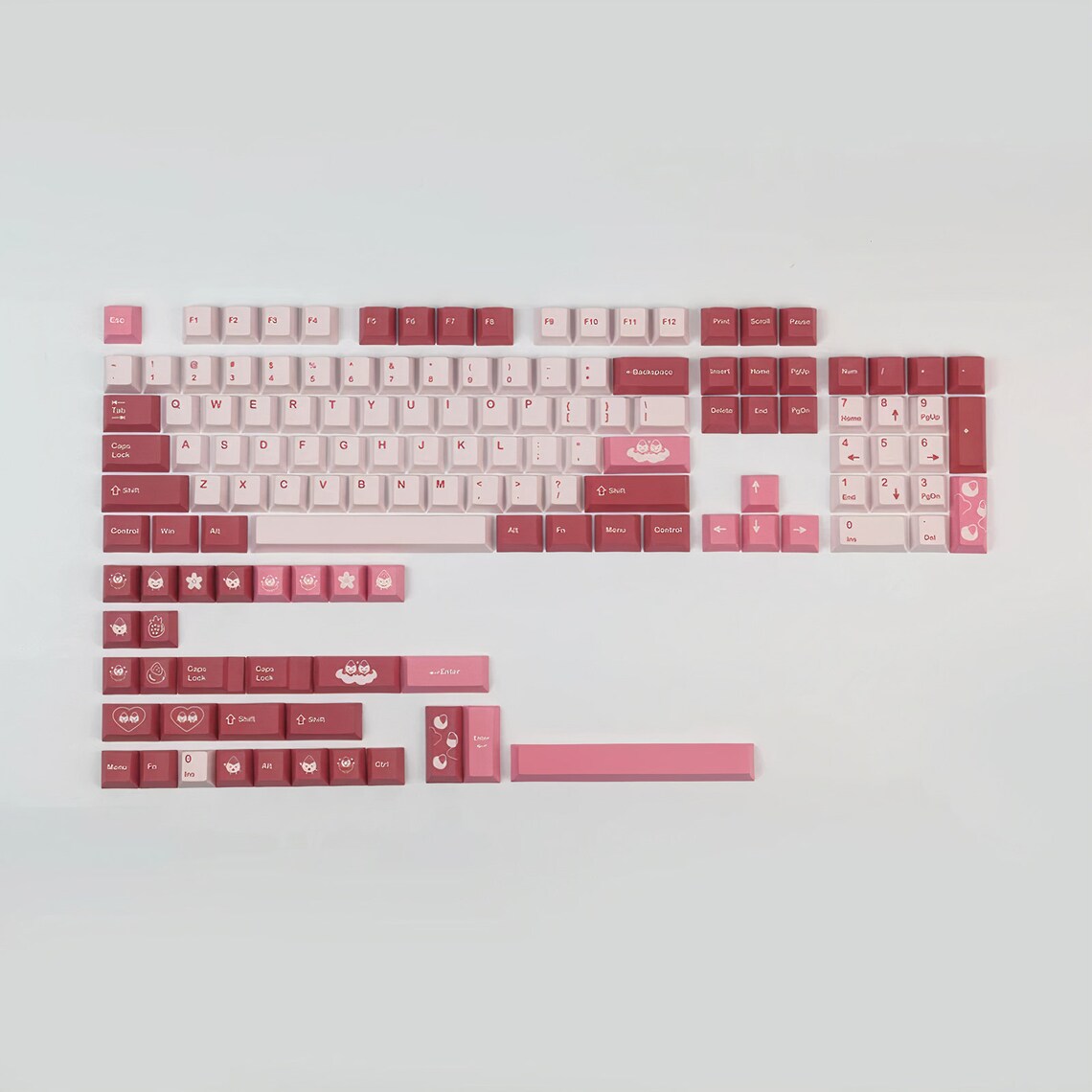 GMK Daifuku Keycaps Cherry Profile Keycaps Set PBT Material Keycaps for ...