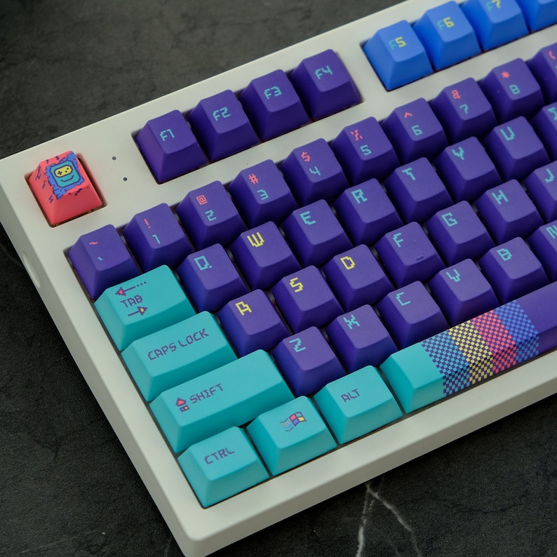 Retro Game Keycaps Cherry Profile Keycaps Set PBT Material - Etsy