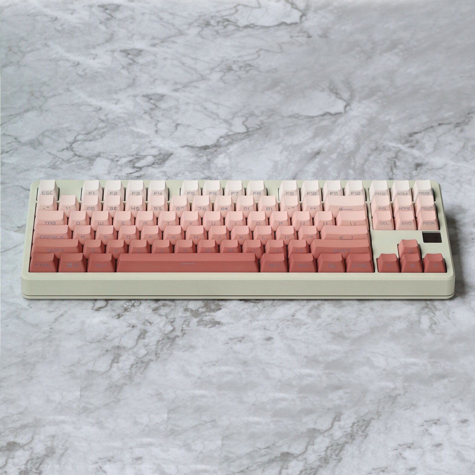 Pink Gradient Top Print Keycaps | OEM Profile Keycaps Set | PBT ...