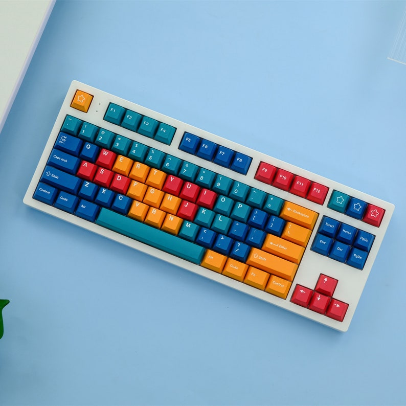 GMK Color Panels Keycaps | Cherry Profile Keycaps Set | PBT Material ...