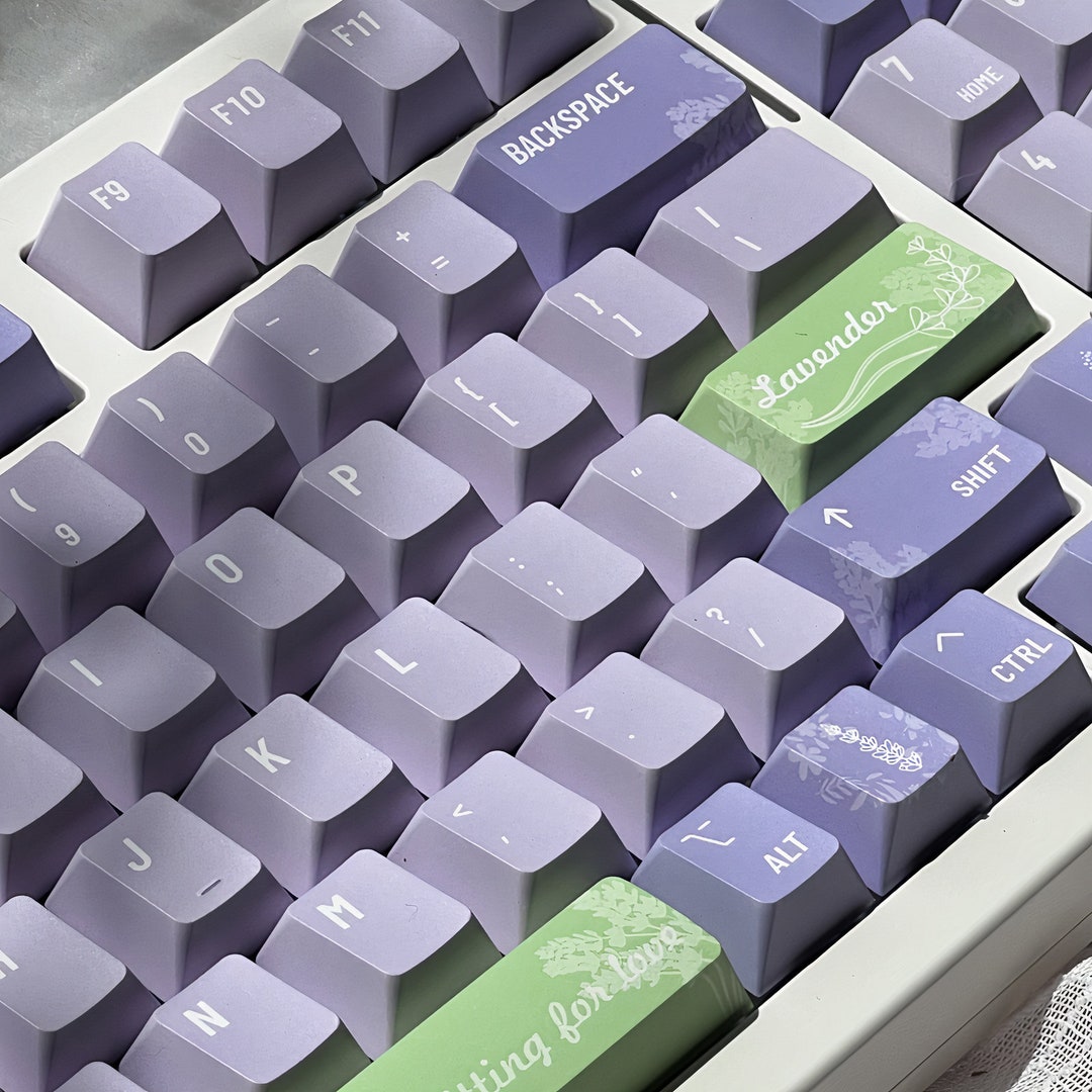 GMK Purple Keycaps Cherry Profile Keycaps Set PBT Material - Etsy