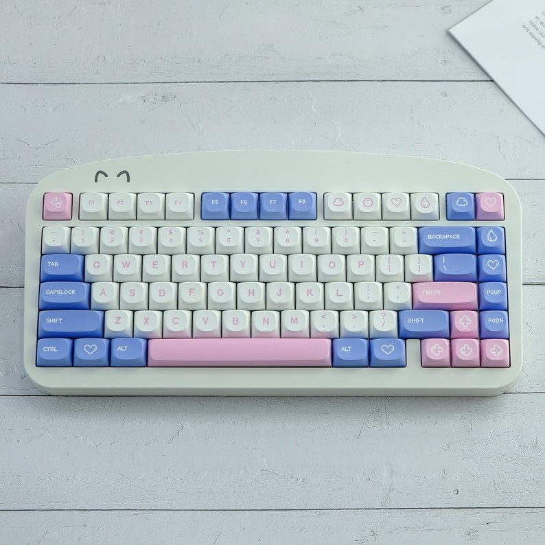 Milk Bubble Keycaps MA Profile Keycaps Set PBT Material - Etsy