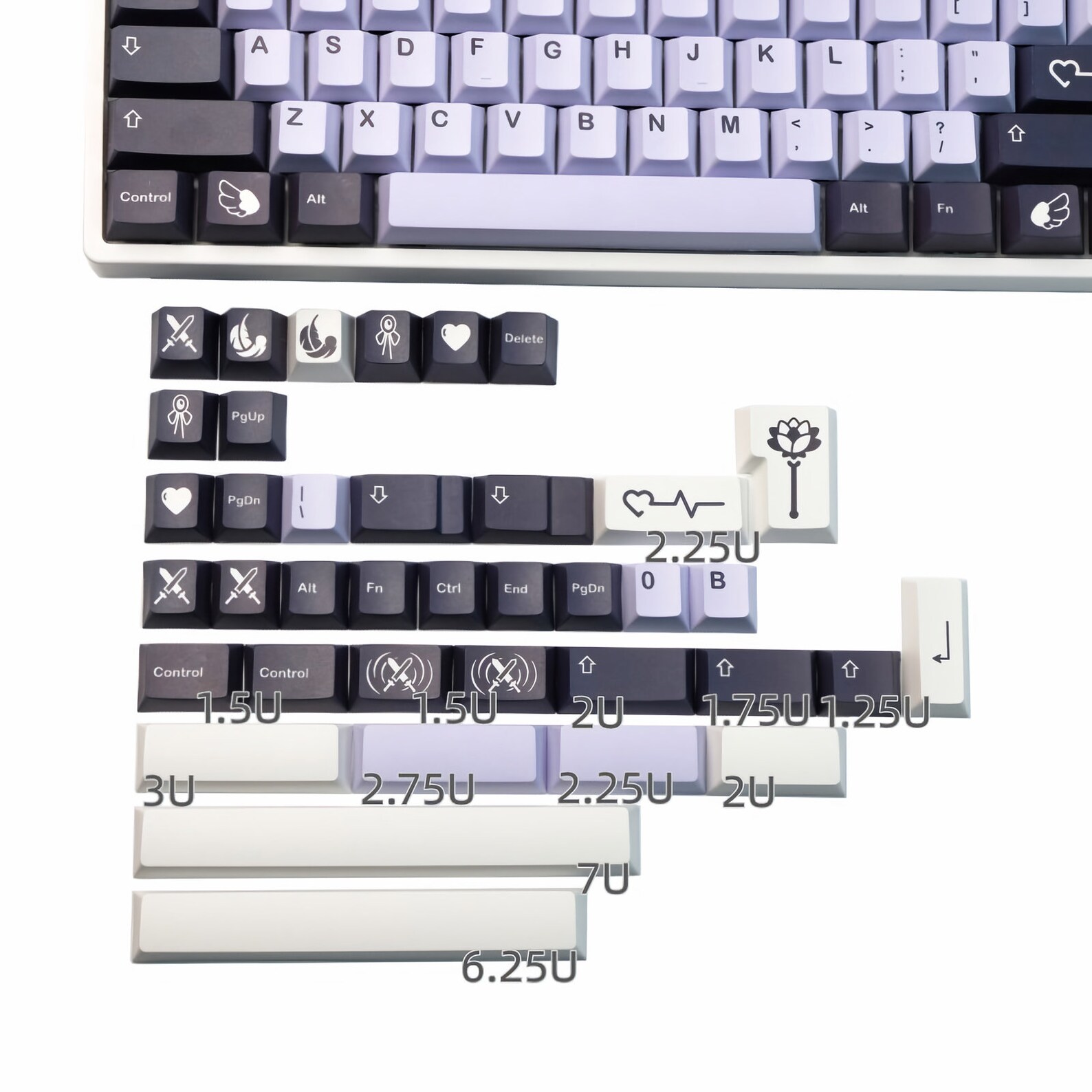GMK Tenshi Keycaps Cherry Profile Keycaps Set PBT Material - Etsy